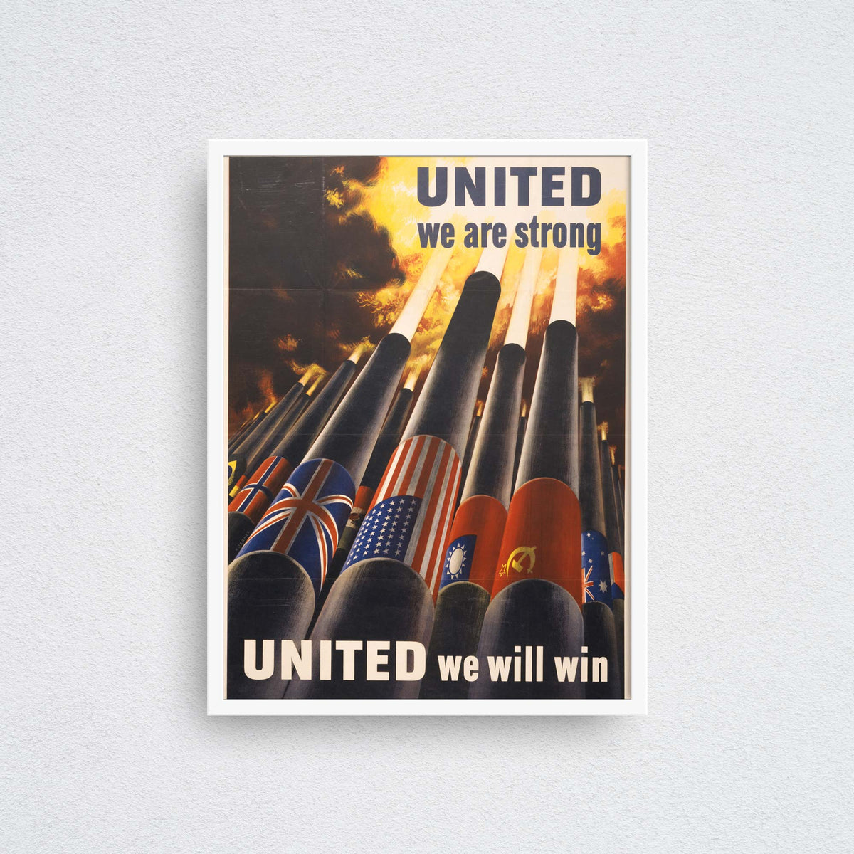 United We Will Win Poster Wall Art Print – G.I. Prints